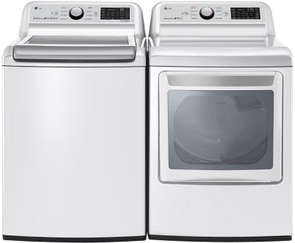 LG DLE7300WE 27 Inch Electric Smart Dryer with 7.3 Cu. Ft. Capacity ...