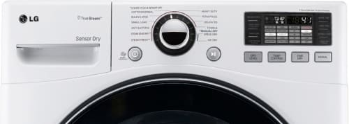 LG DLEX3470W 27 Inch Electric Dryer with 7.3 cu. ft. Capacity, 12 Dry ...