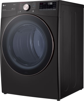 LG DLEX4000B 27 Inch Electric Smart Dryer with 7.4 Cu. Ft. Capacity, 12 ...