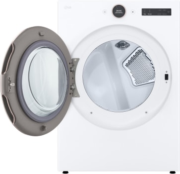 LG DLEX6500W 27 Inch Electric Smart Dryer with 7.4 cu. ft. Capacity, 23 ...