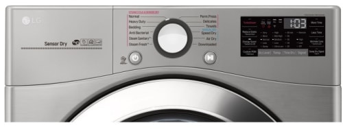 LG DLEX3700V 27 Inch Electric Smart Dryer with 7.4 Cu. Ft. Capacity ...