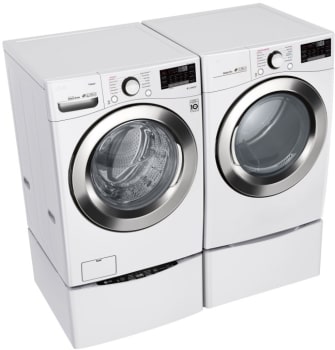 LG DLEX3700W 27 Inch Electric Smart Dryer with 7.4 Cu. Ft. Capacity ...