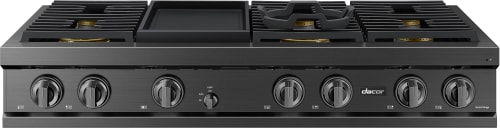Dacor DTT48T963GM 48 Inch Gas Smart Rangetop with 6 Sealed Burners ...