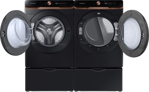 Samsung SAWADREV65001 Side-by-Side on Pedestals Washer & Dryer Set with Front Load Washer and ...