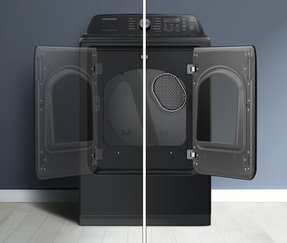 Samsung DVG47CG3500W 7.4 cu.ft. Vented Front Load Smart Gas Dryer with ...