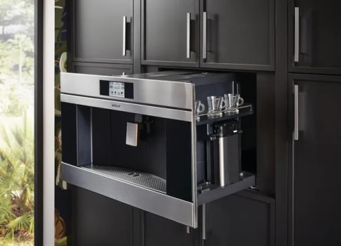 Wolf EC3050CMS 30 Inch Built-In Contemporary Coffee System with Full ...