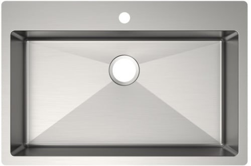 Elkay ECTSRSAD3322601 22 Inch Single Bowl Dual Mount Kitchen Sink with ...