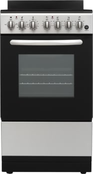 Element EER204MSCS 20 Inch Freestanding Electric Range with 4 Smoothtop ...