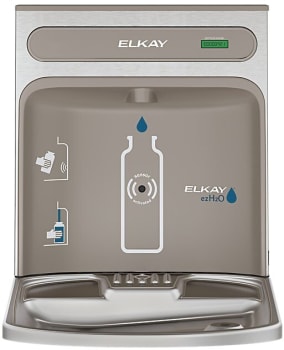 Elkay EZWSRK EZH2O RetroFit Non-Refrigerated Wall Mount Non-Filtered Bottle Filling Station Kit ...