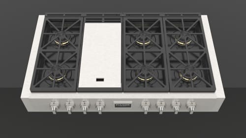 Fulgor Milano F6GRT486GS1 48 Inch Gas Rangetop with 6 Sealed Burners ...