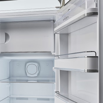 Smeg FAB28URWH3 24 Inch Top Freezer Refrigerator with 9.92 cu. ft ...