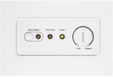 GE FCM22DLWW 74 Inch Chest Freezer with 21.7 cu. ft. Capacity, Audible ...