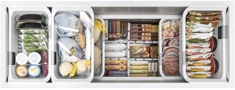 GE FCM22DLWW 74 Inch Chest Freezer with 21.7 cu. ft. Capacity, Audible ...