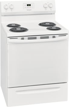 Frigidaire FCRC3005AW 30 Inch Freestanding Electric Range with 4 Coil ...