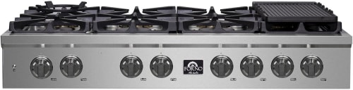 Forno FCTGS575148 48 Inch Gas Rangetop with 8 Defendi Italian Sealed ...