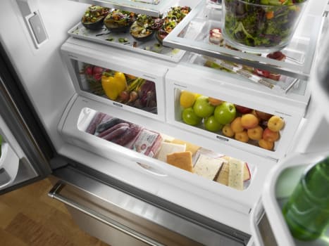 KitchenAid KRFC302ESS 36 Inch Counter Depth French Door Refrigerator ...