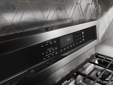 KitchenAid KFDD500ESS 30 Inch Freestanding Dual Fuel Range with 5 ...