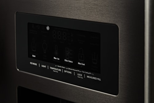 KitchenAid KRFF577KBS 36 Inch Freestanding French Door Refrigerator ...