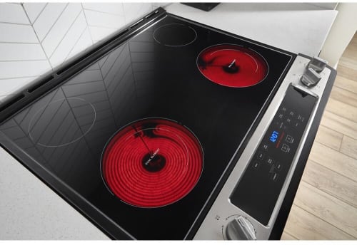 Whirlpool WEE515S0LS 30 Inch Slide-In Electric Range with 4 Elements, 4 ...
