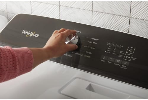 Whirlpool WED5050LW 29 Inch Top Load Electric Dryer with 7.0 cu. ft ...