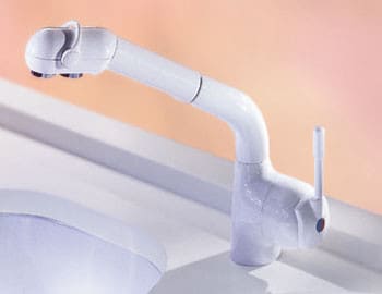 Franke FF610 Side Lever Pull-Out Sprayer Faucet with Two Part Handle ...