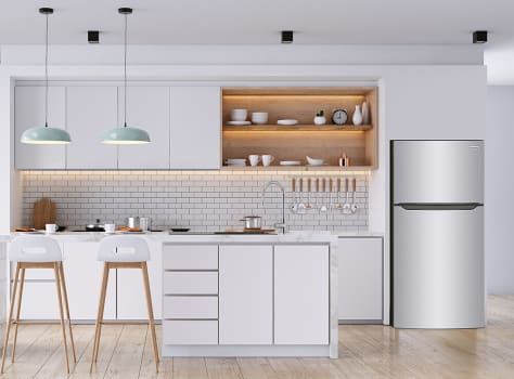 Frigidaire FFTR1835VS 30 Inch Top Freezer Refrigerator with 18.3 Cu. Ft ...