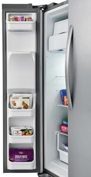 Frigidaire FFSS2615TS 36 Inch Side-by-Side Refrigerator with 25.5 Cu ...
