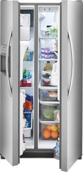 Frigidaire FFSS2615TS 36 Inch Side-by-Side Refrigerator with 25.5 Cu ...