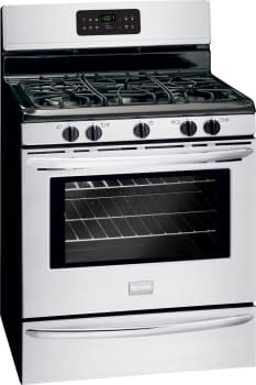Frigidaire FGGF3030PF 30 Inch Freestanding Gas Range with Quick Boil, Storage Drawer, Self-Clean ...