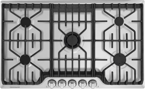 Frigidaire FPGC3677RS Gas Cooktop with 5 Sealed Burners, Continuous ...