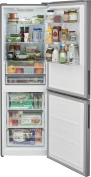 Frigidaire FRBG1224AV 24 Inch Freestanding Bottom Freezer Refrigerator ...