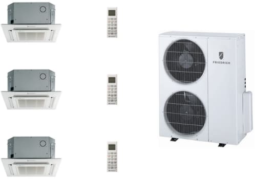 Friedrich FRI36KB76 3 Room Mini Split Air Conditioning System with Heat ...