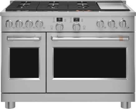 Cafe C2Y486P2TS1 48 Inch Smart Professional Dual Fuel Range with 6 ...