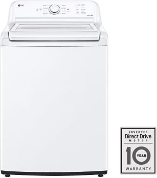 LG WT6105CW 27 Inch Top Load Washer with 4.1 cu. ft. Capacity, 4-Way ...