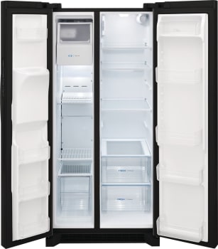 Frigidaire FRSS2323AB 33 Inch Freestanding Side by Side Refrigerator ...