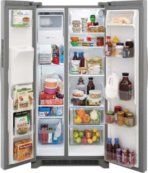 Frigidaire FRSS2323AS 33 Inch Freestanding Side by Side Refrigerator ...