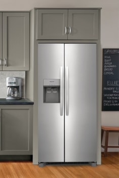 Frigidaire FRSS2323AS 33 Inch Freestanding Side by Side Refrigerator ...