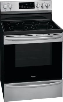 Frigidaire GCRE3060AF 30 Inch Freestanding Electric Range with 5 Smooth ...