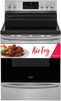 Frigidaire GCRE3060AF 30 Inch Freestanding Electric Range with 5 Smooth ...
