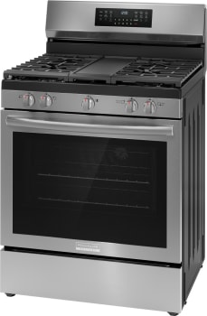 Frigidaire GCRG3060BF 30 Inch Freestanding Gas Range with 5 Sealed ...