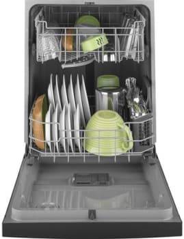GE GDF510PGMBB 24 Inch Full Console Built-In Dishwasher with 14 Place ...