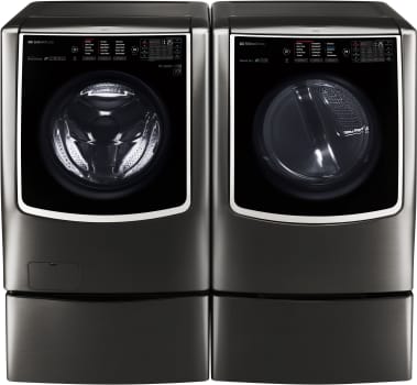 LG DLEX9500K 29 Inch Electric Smart Dryer with 9.0 cu. ft. Capacity, 14 ...