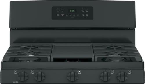 GE JGBS66DEKBB 30 Inch Free-Standing Gas Range with 5 Sealed Burners, 5 ...