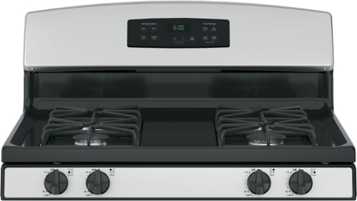 GE JGBS60REKSS 30 Inch Freestanding Gas Range with 4 Sealed Burners, 4. ...