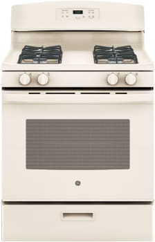 GE JGBS60DEKCC 30 Inch Freestanding Gas Range with 4 Sealed Burners, 4. ...
