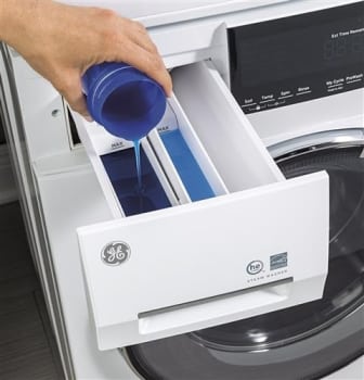 GE GFW148SSLWW 24 Inch Front Load Washer with Steam, Quick Wash ...