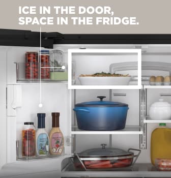 GE GFE28GMKES 36 Inch French Door Refrigerator with 27.7 Cu. Ft ...