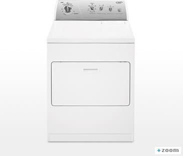 Whirlpool GGW9878PW 27 Inch Gas Dryer with 7.0 Cu. Ft. Capacity, 9 ...