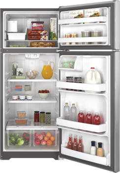 GE GIE18GSHSS 28 Inch Top-Freezer Refrigerator with 17.5 cu. ft ...