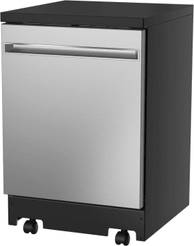 GE GPT225SSLSS 24 Inch Portable Dishwasher with 3-Level Wash System, 3 ...